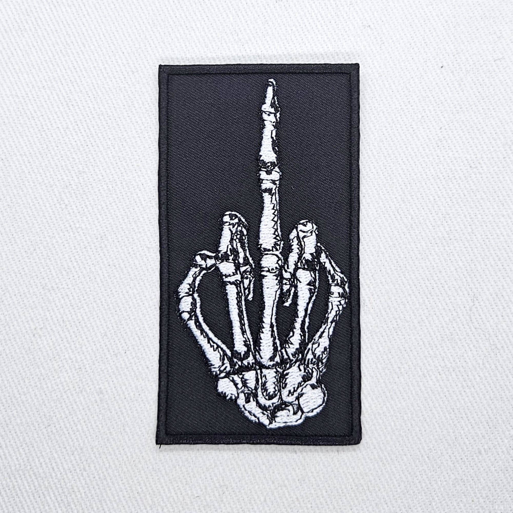 Junkyard Witch Skeleton Middle Finger Patch – Two Rivers & Weird Sisters